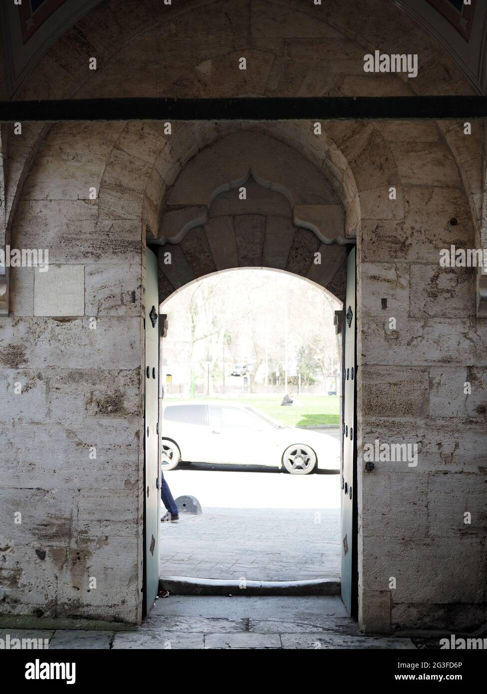 The Gates of Kılıc Ali Pasha Mosque made by several stones in Istanbul ...