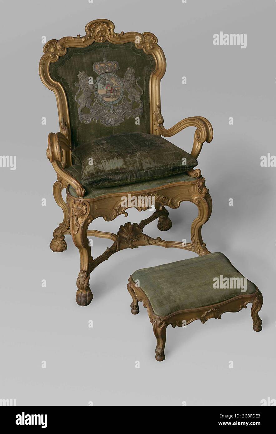 Stadtholder’s chair and footstool. As stadtholder, William IV was also ...