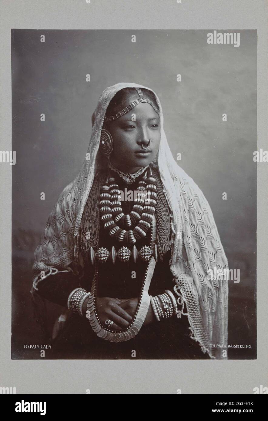 Portrait of a Nepalese woman; Nepaly Lady Stock Photo - Alamy