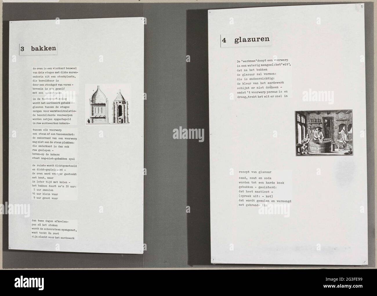 Information center: Panels for the public on which the preparation ...