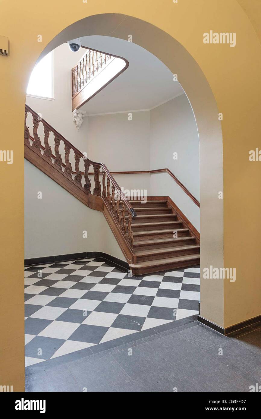 Rotterdam stairs in the Philips wing; Philips wing for renovation Stock ...