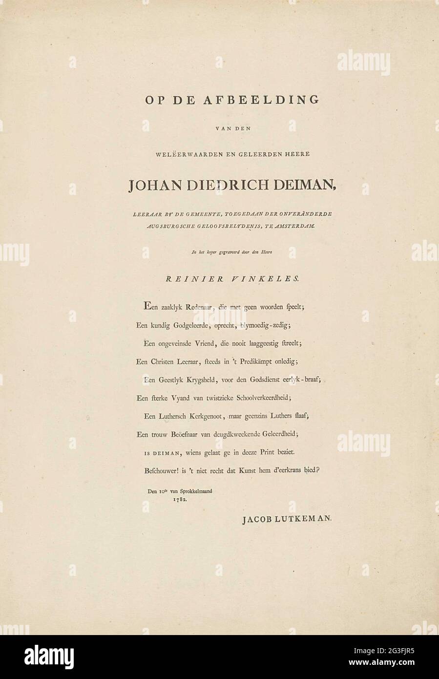 Johan diedrich deiman hi-res stock photography and images - Alamy