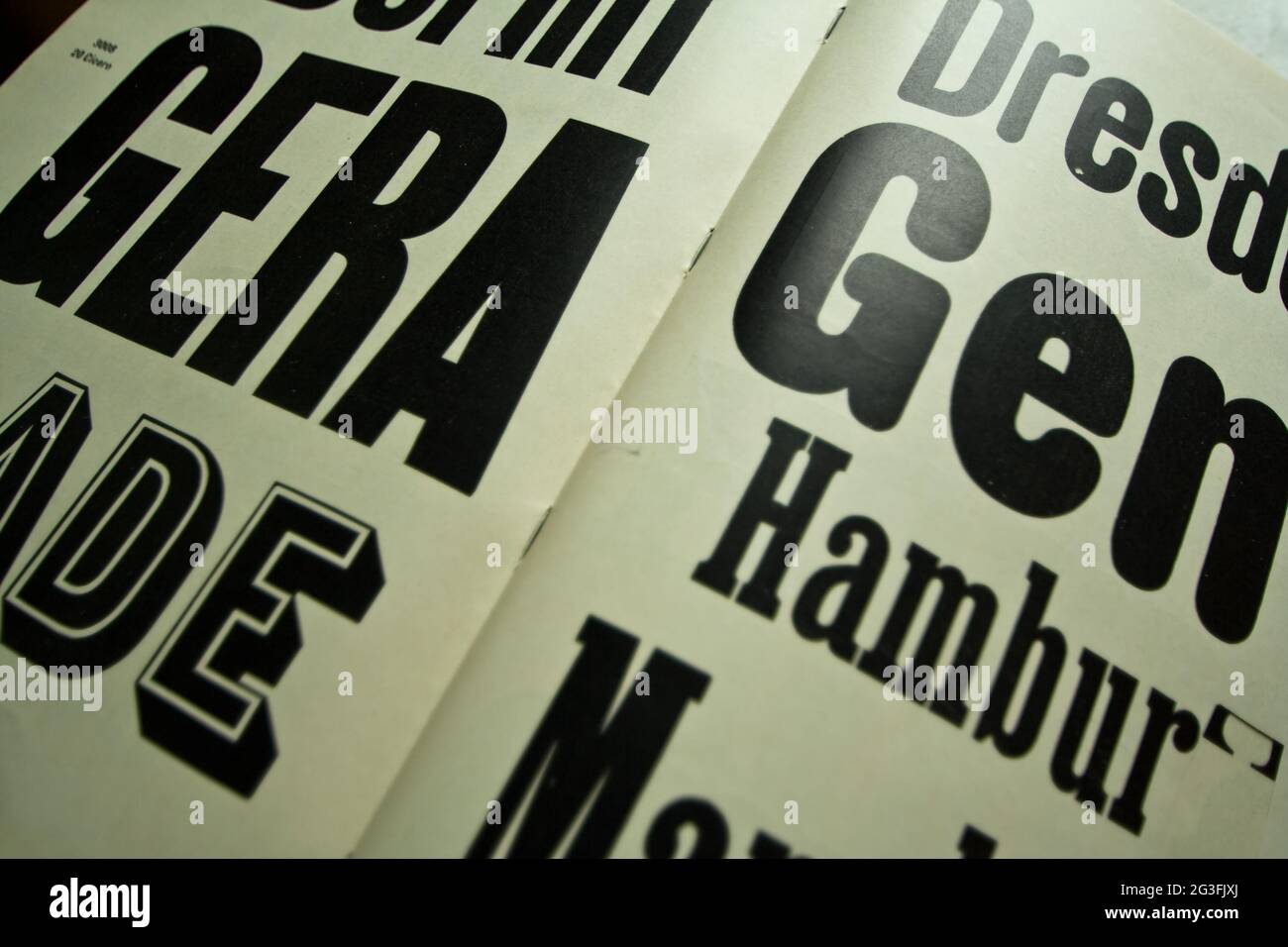 Letters, signs, typography Stock Photo - Alamy