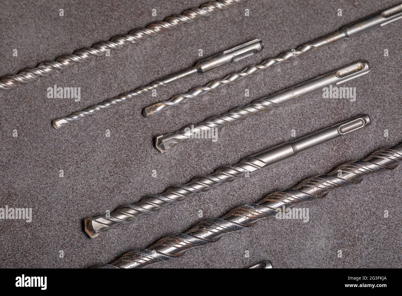 Drill bits for drilling concrete masonry or stone. Metal work industry ...