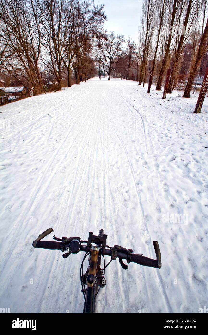 Snow bike hi-res stock photography and images - Alamy