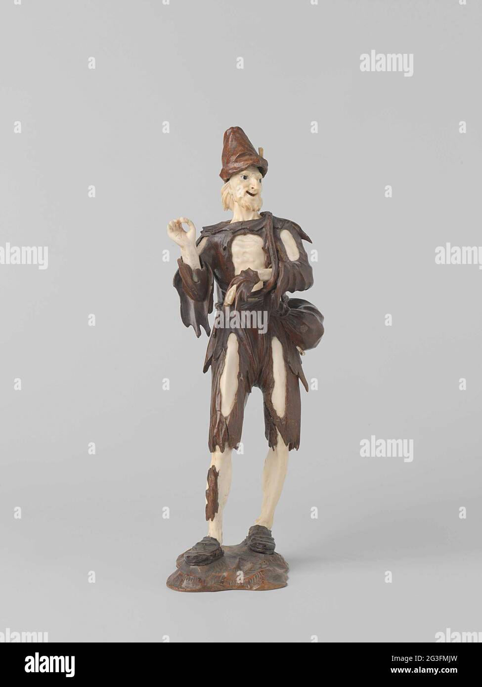 Begging figure with arm in sling. Beggar with one arm in a strap Stock ...