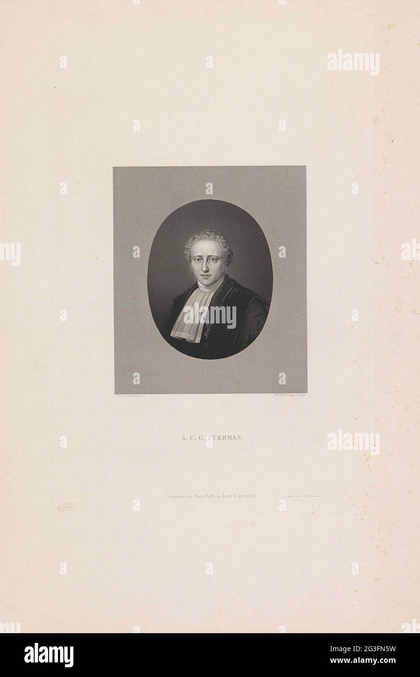 Portrait of Alexander Karel Willem Suerman. Portrait of Alexander Karel ...