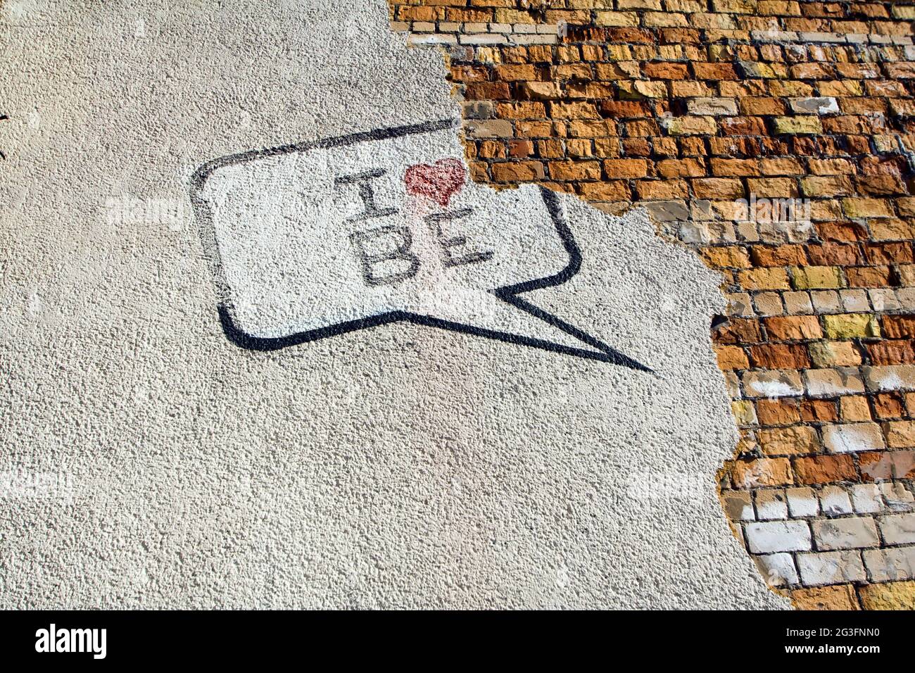 Wall, declaration of love Stock Photo - Alamy