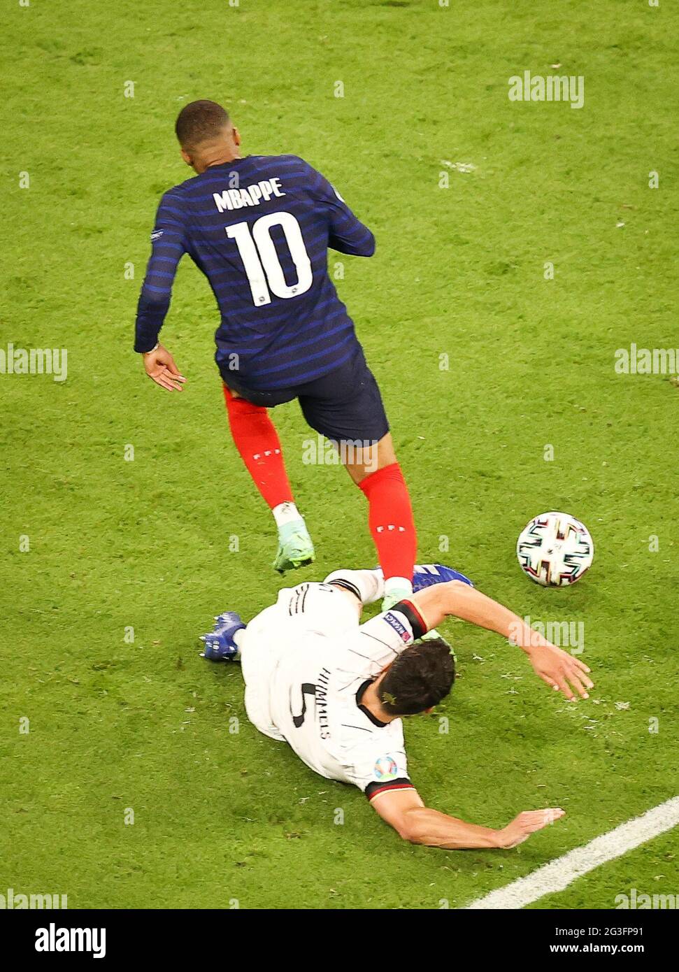 Hamburg, Germany. 15th June, 2021. Football: European Championship, France - Germany ...