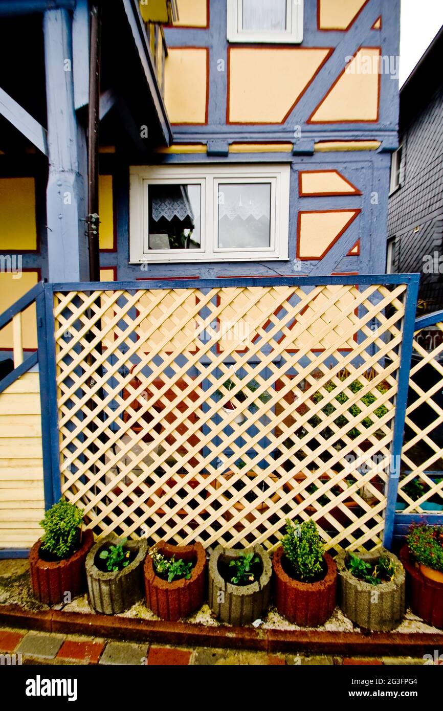 Half timber house Stock Photo - Alamy