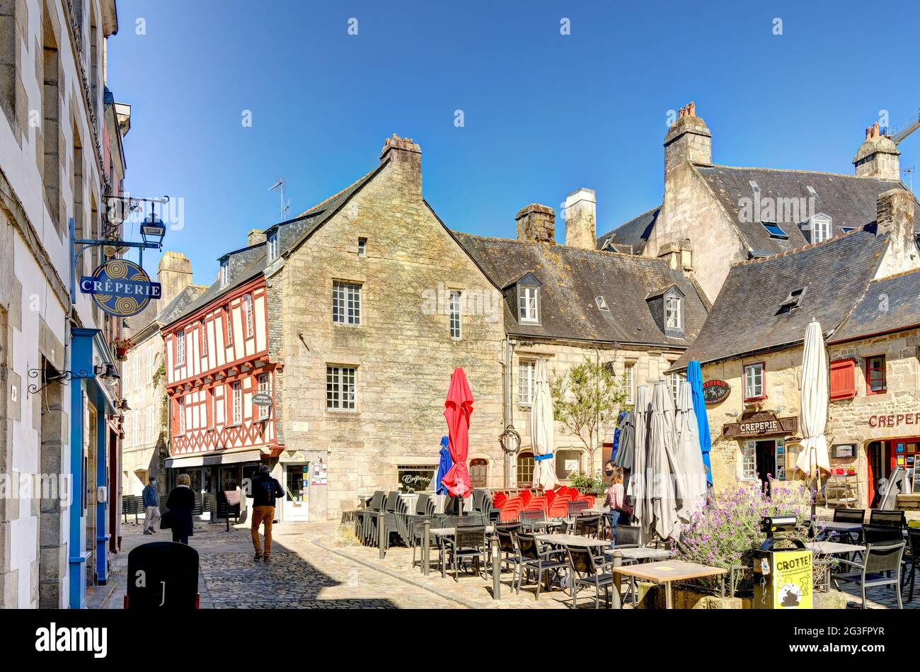 Quimper Historical Center, HDR Image Stock Photo - Alamy