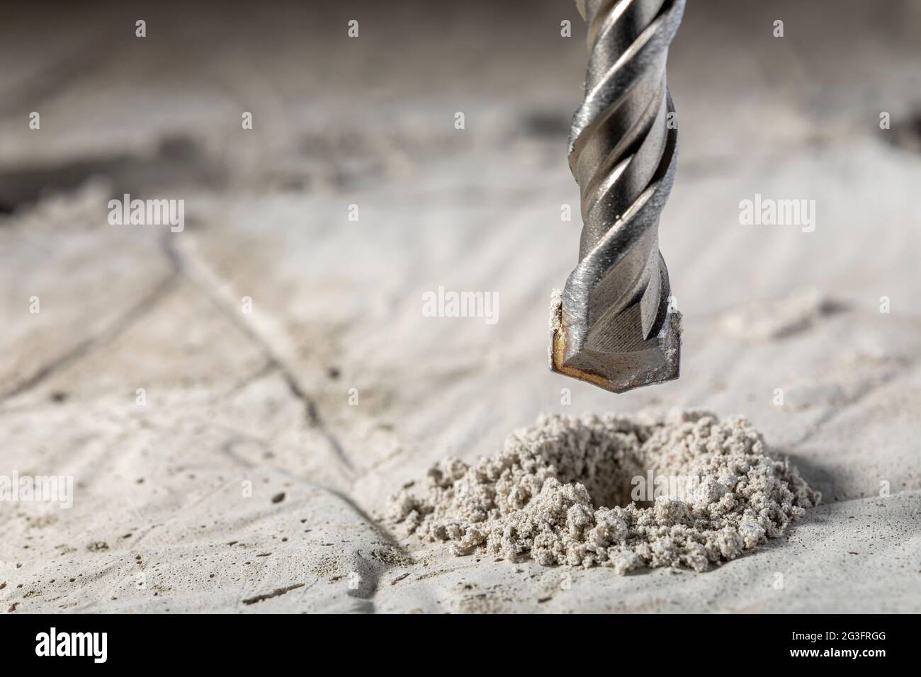 Drill bit for drilling concrete masonry or stone. Metal work industry ...