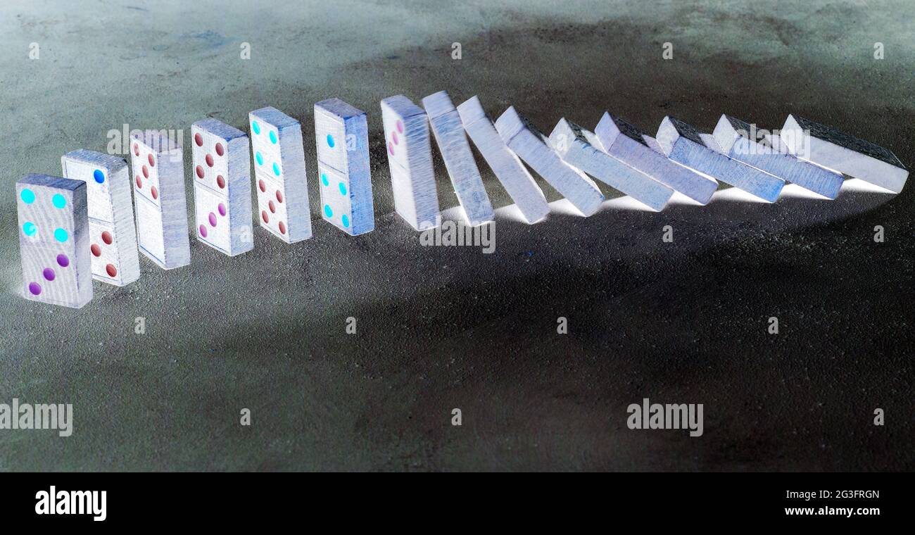 Domino effect hi-res stock photography and images - Alamy