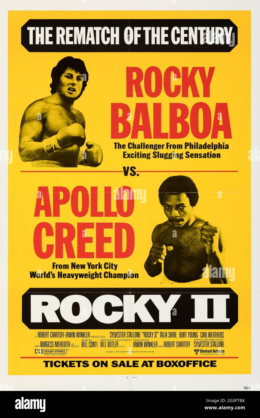 Rocky 2 Stallone High Resolution Stock Photography and Images - Alamy