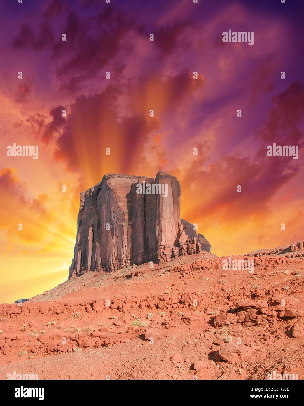 Famous landscape of Monument Valley - Utah Stock Photo - Alamy
