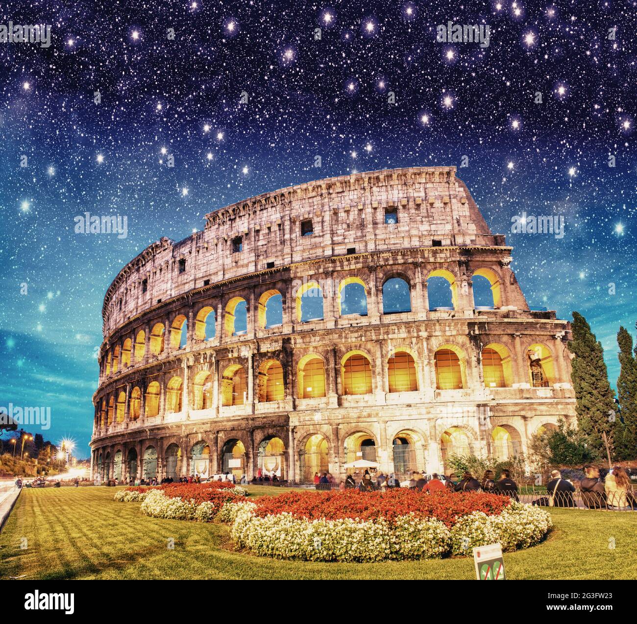 Colosseum view of the road hi-res stock photography and images - Alamy