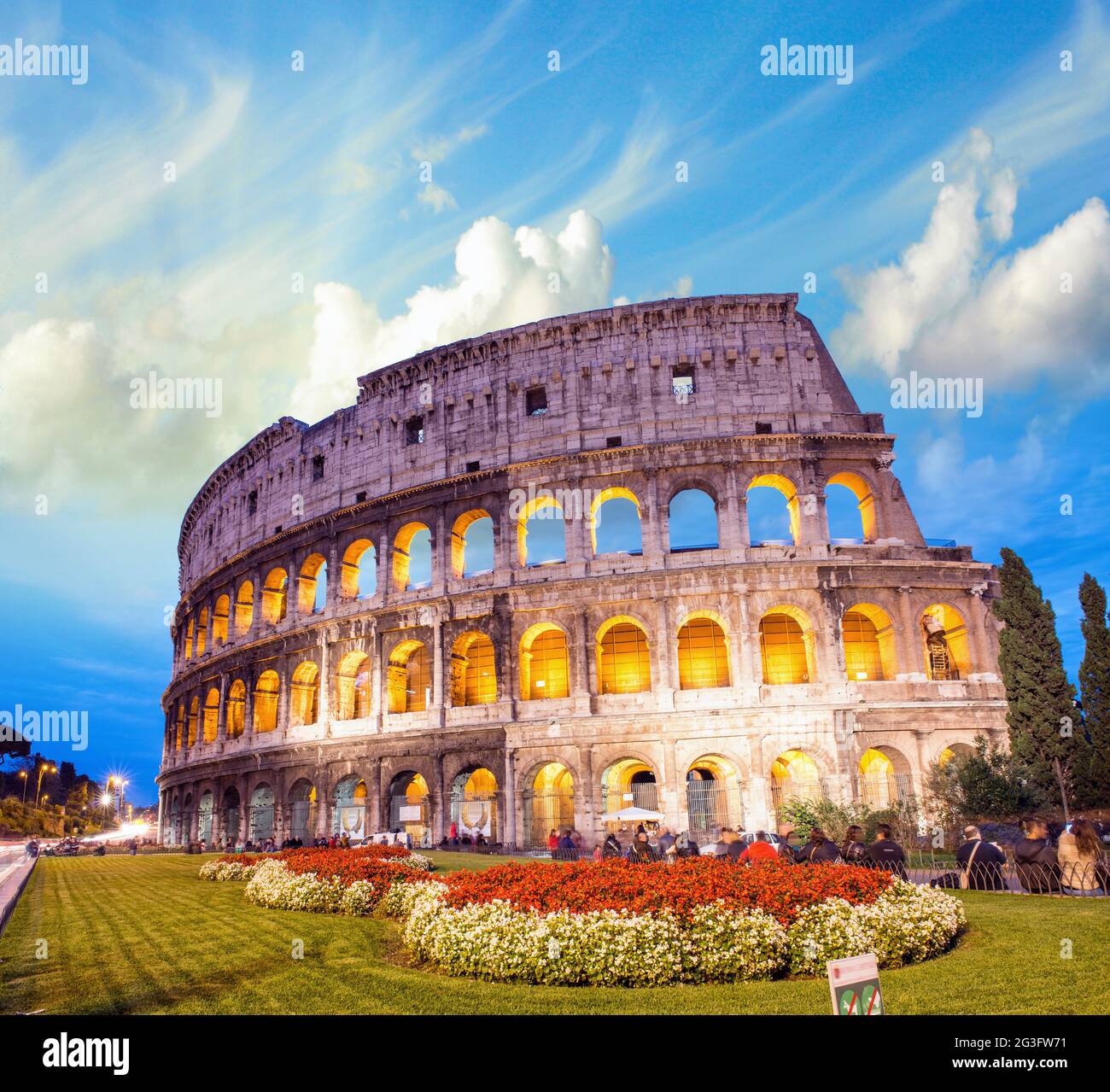Rome night view hi-res stock photography and images - Alamy
