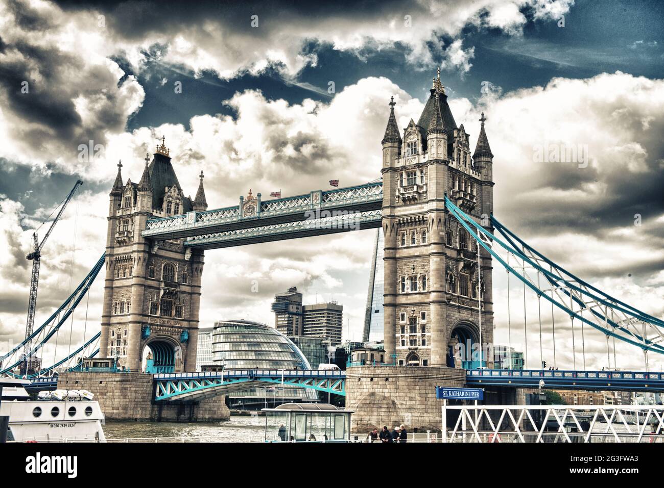 Beautiful view of Magnificent Tower Bridge in London Stock Photo - Alamy