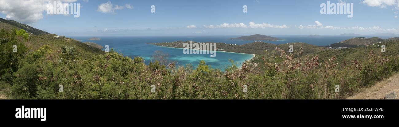 View of Saint Thomas, Caribbean Stock Photo - Alamy