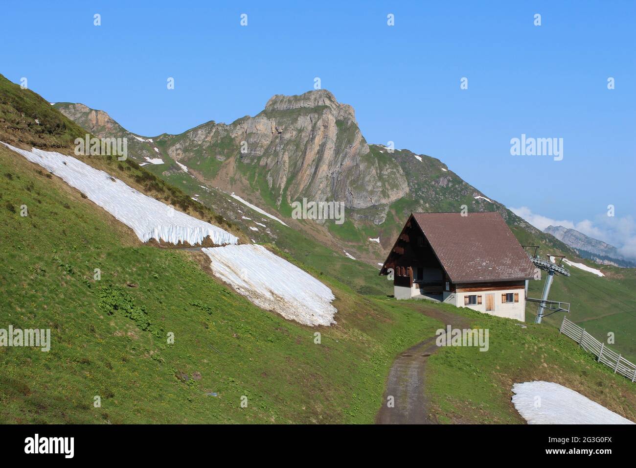 Scenery on the Flumserberg, Swiss Alps Stock Photo - Alamy