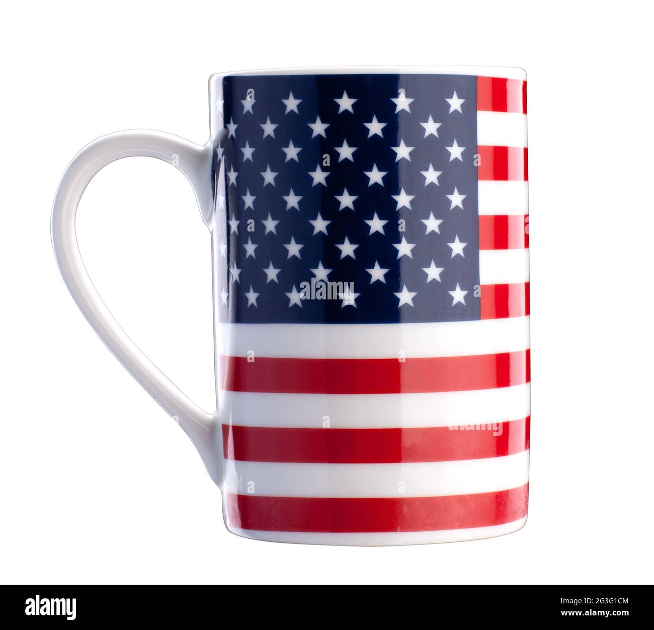 American flag cup isolated with path Stock Photo - Alamy