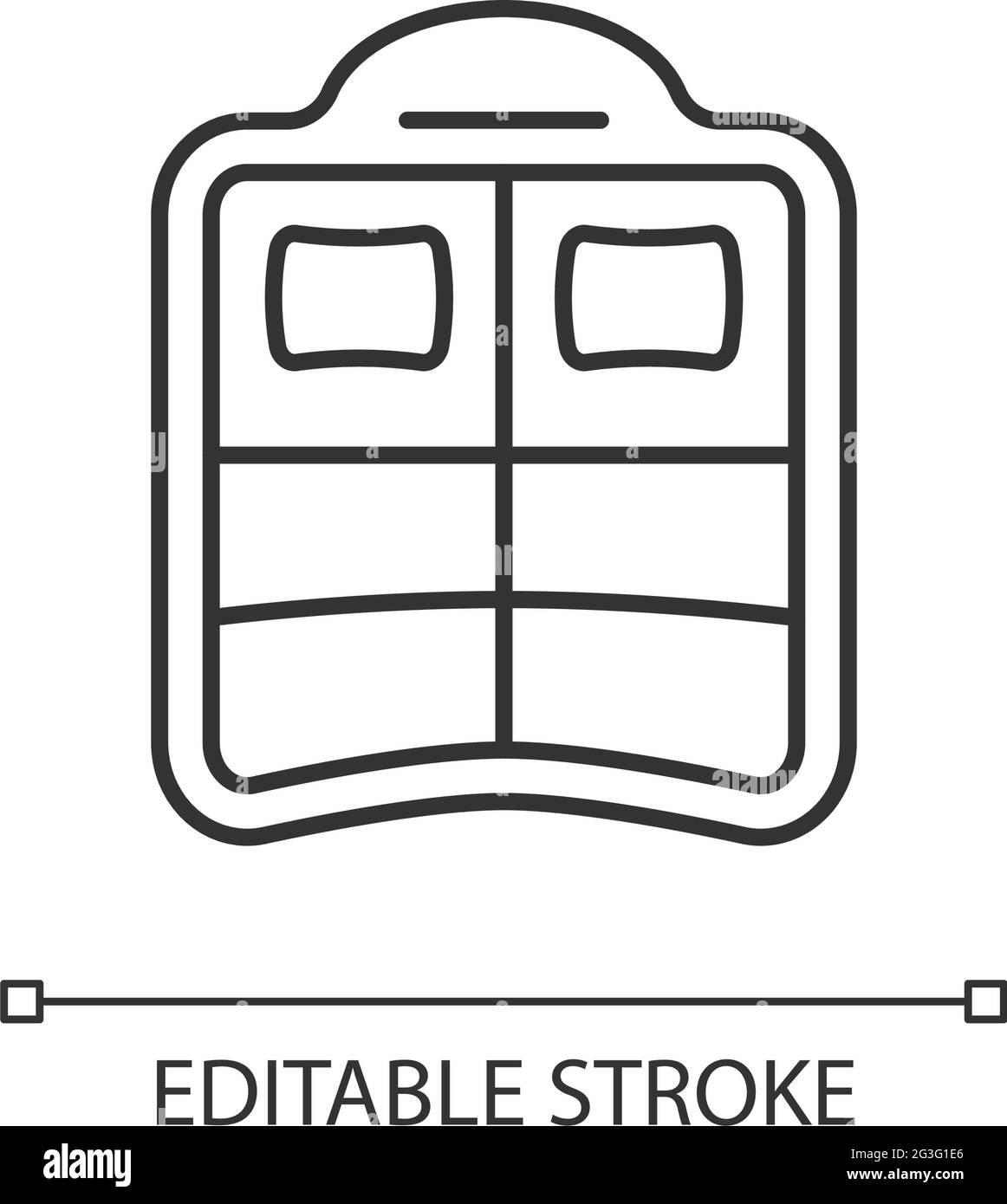 Double pool float linear icon Stock Vector Image & Art - Alamy