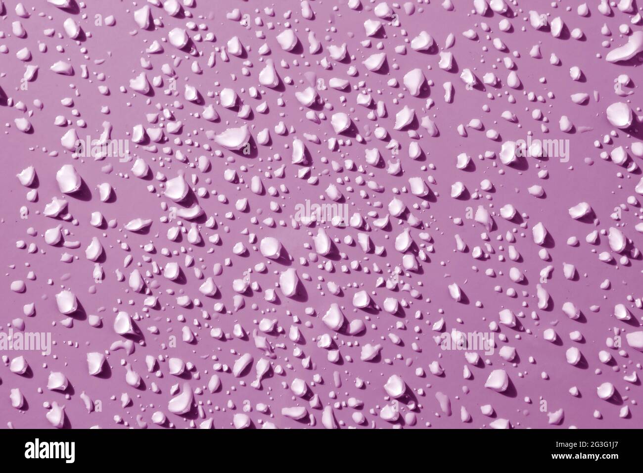 Water drops from rain over a surface Stock Photo - Alamy