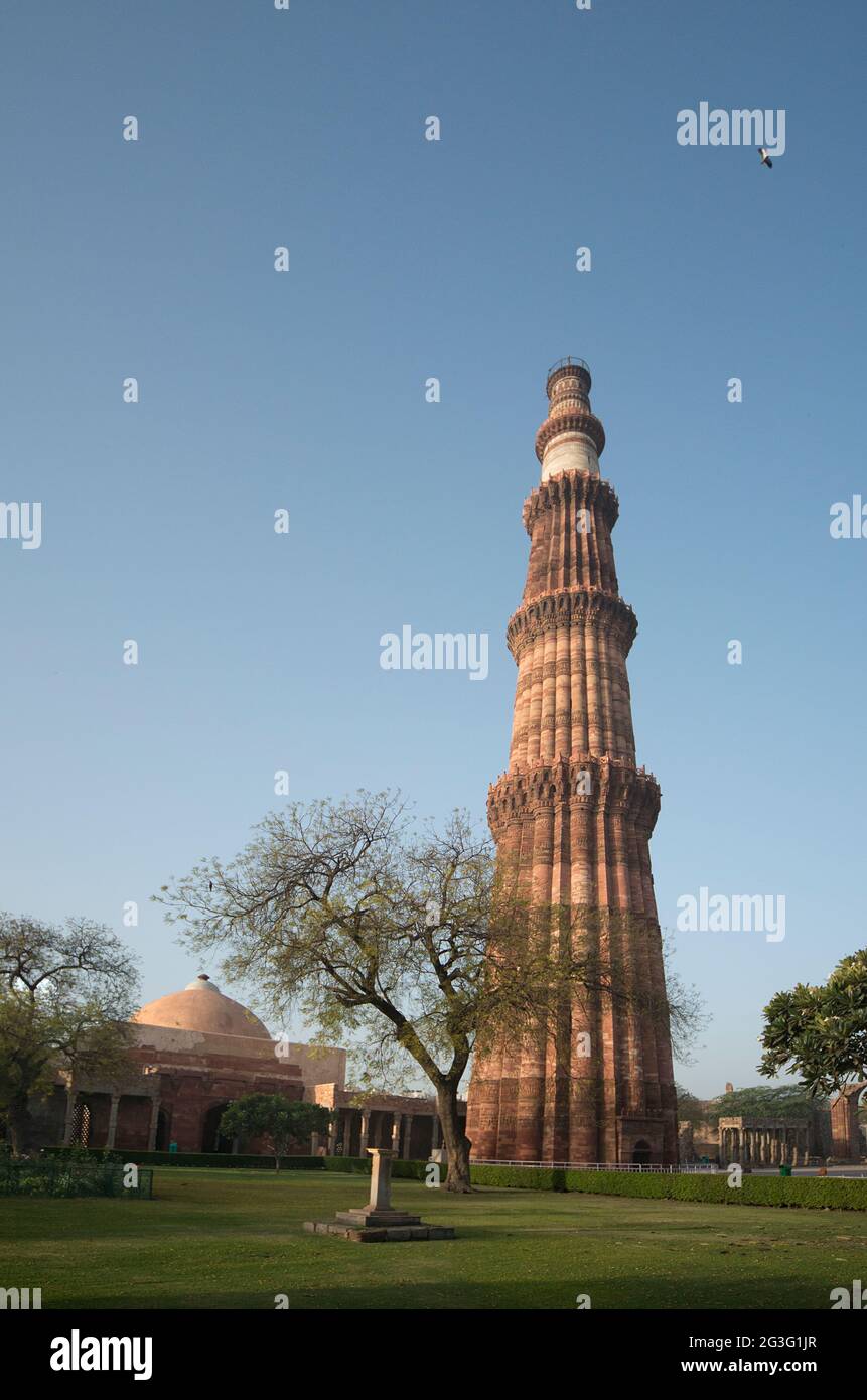 Qutab Minar, New Delhi, India, World Heritage Monument Stock Photo - Alamy