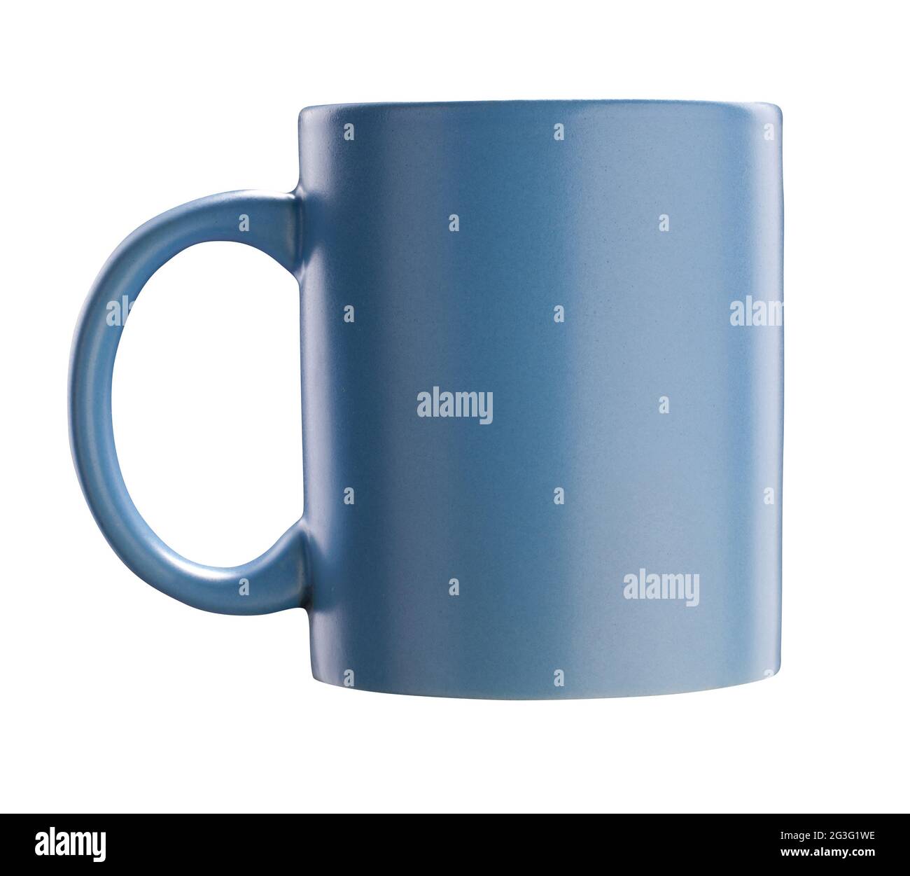 Ceramic blue tea cup isolated on white Stock Photo - Alamy