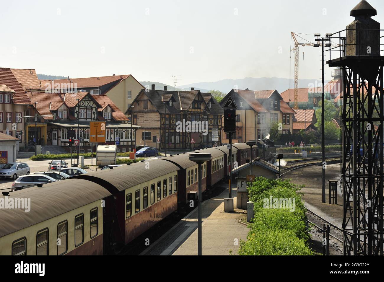 Brockenbahn railway station in Wernigerode Stock Photo - Alamy