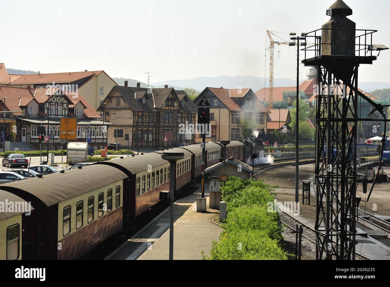Brockenbahn railway station in Wernigerode Stock Photo - Alamy
