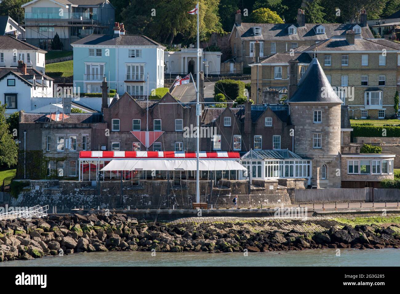 Cowes, Isle of Wight, England, UK. 2021. An exterior view of the ...