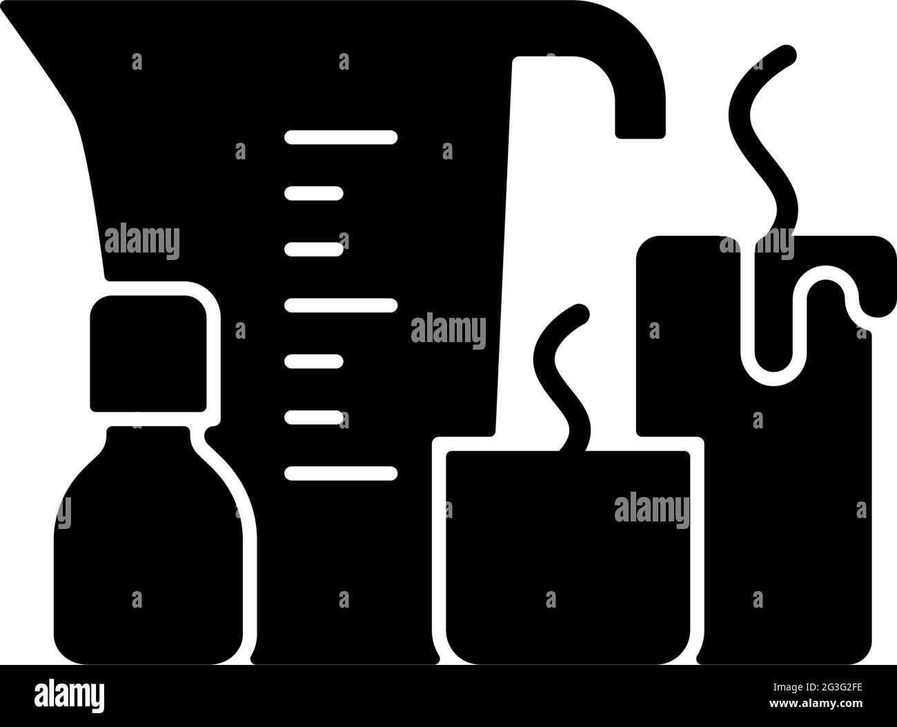 Candle making black glyph icon Stock Vector Image & Art - Alamy