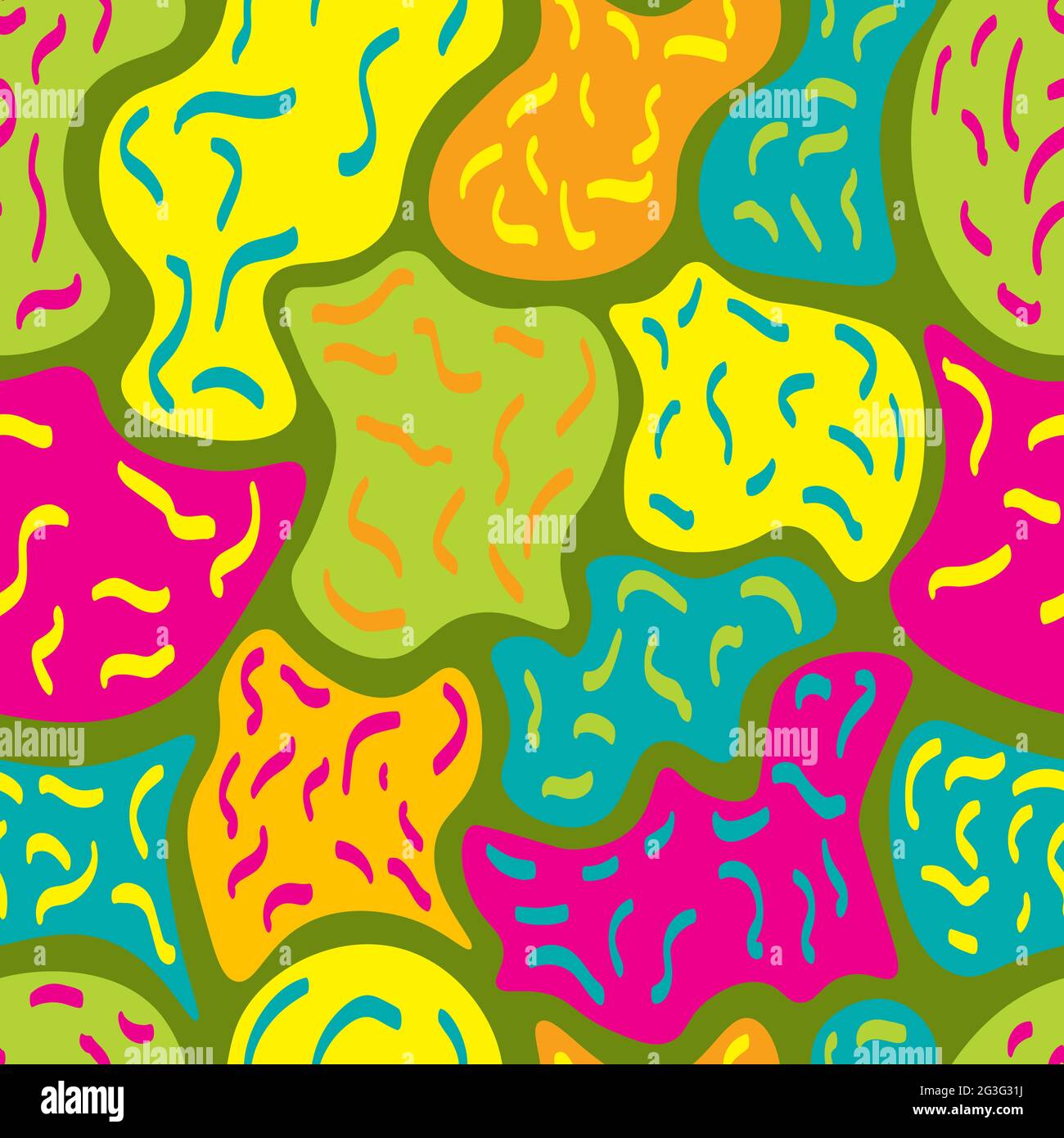 Seamless repeating pattern of colored shapes Stock Vector Image & Art ...