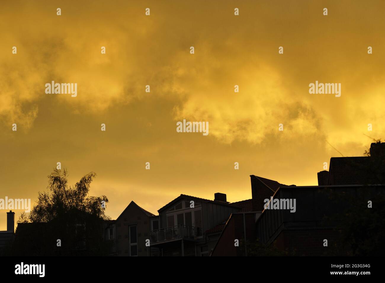 Sunset in Hanover Stock Photo - Alamy