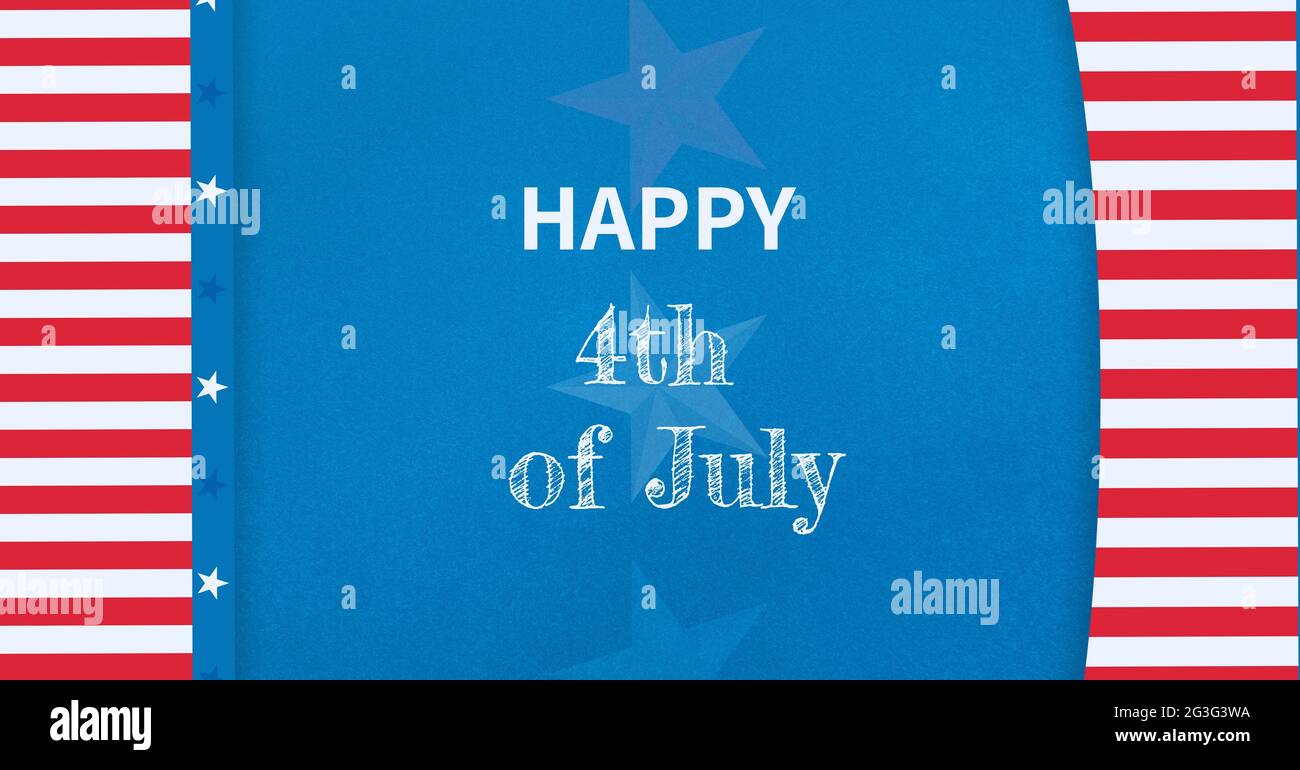 Composition happy 4th july text hi-res stock photography and images - Alamy
