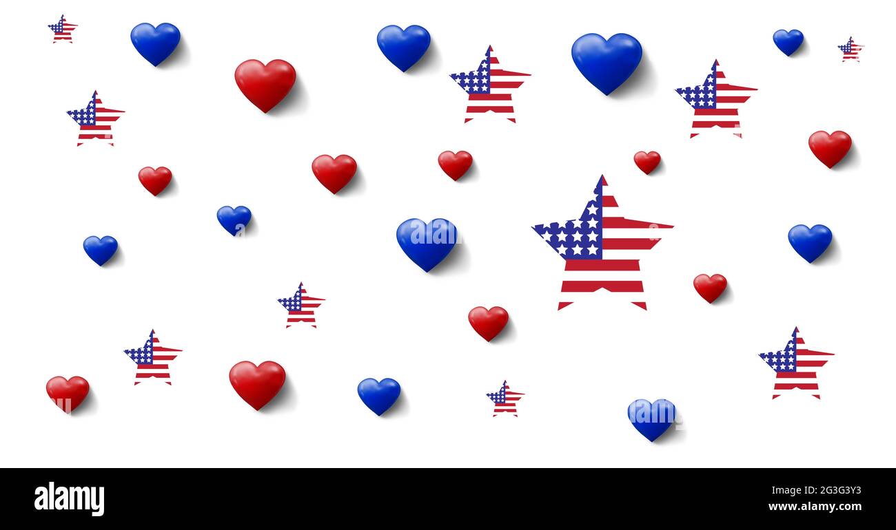 Blue Hearts And Stars