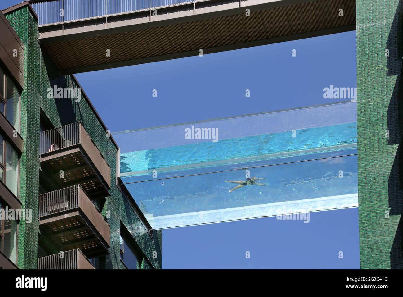 Sky swimming pool nine elms hi-res stock photography and images - Alamy