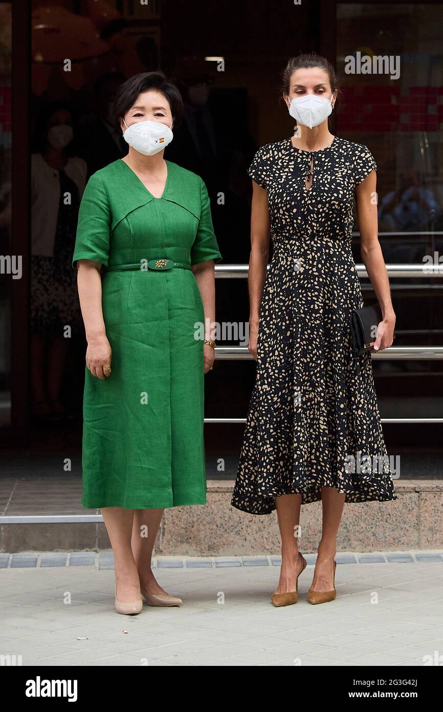 Madrid, Madrid, Spain. 16th June, 2021. Queen Letizia of Spain, Kim ...