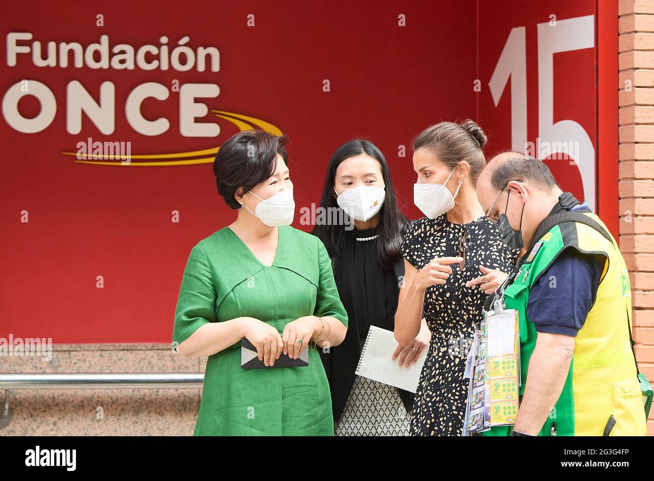 Madrid, Madrid, Spain. 16th June, 2021. Queen Letizia of Spain, Kim ...