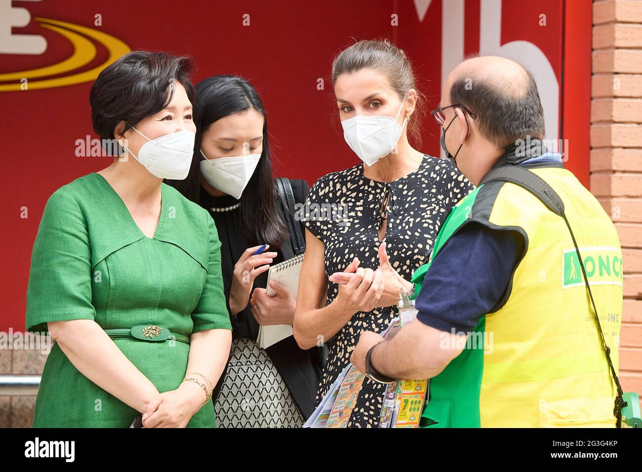 Madrid, Madrid, Spain. 16th June, 2021. Queen Letizia of Spain, Kim ...