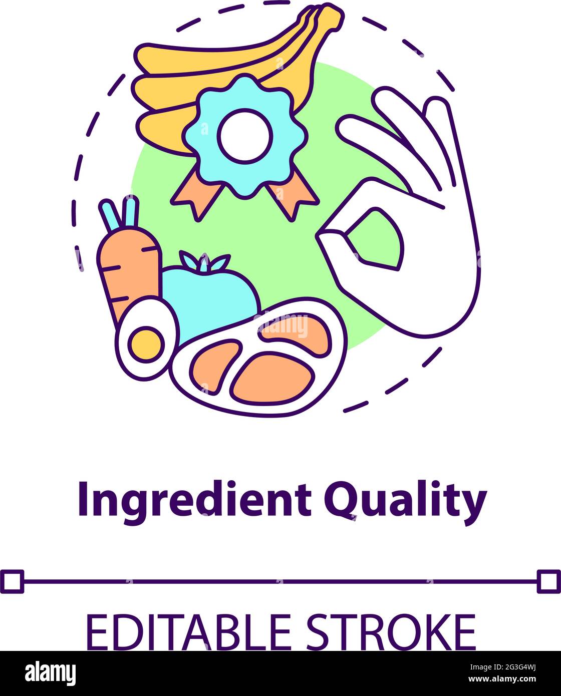 Ingredient quality concept icon Stock Vector Image & Art - Alamy