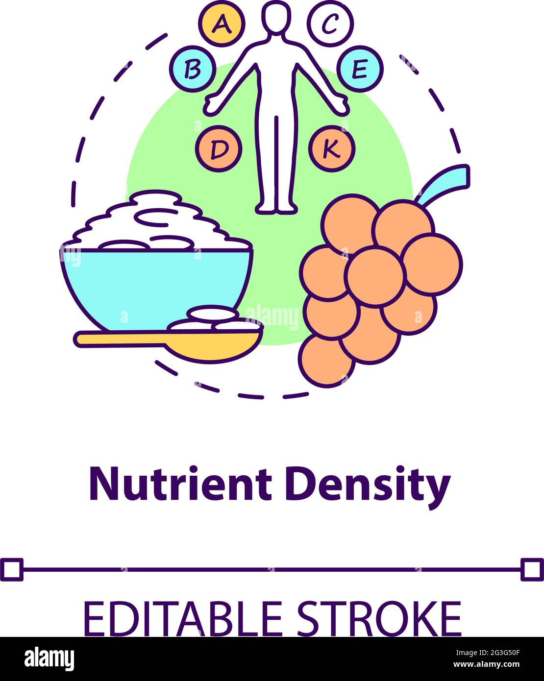 Nutrient density concept icon Stock Vector Image & Art - Alamy