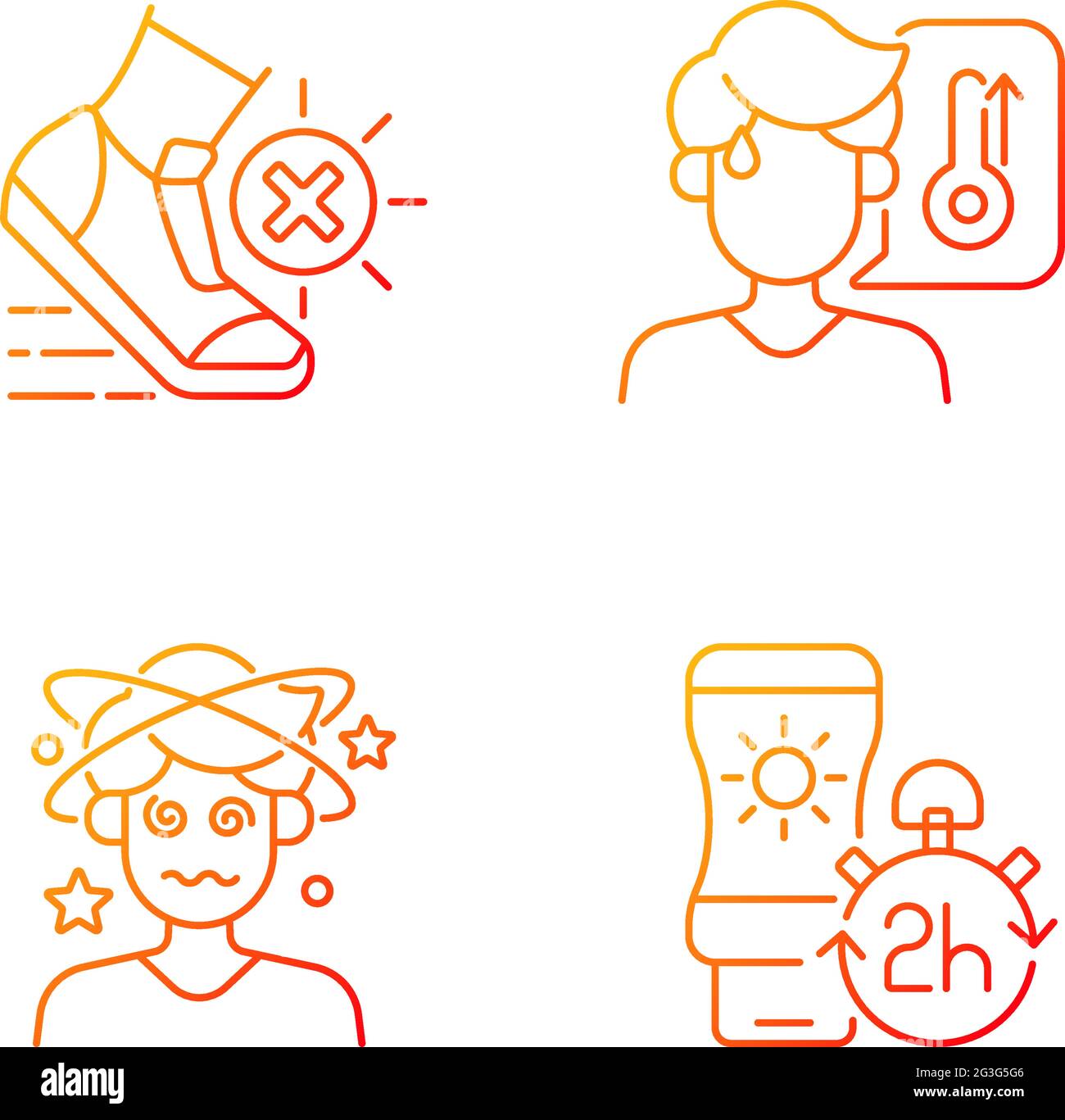 Heatstroke prevention Stock Vector Images - Alamy