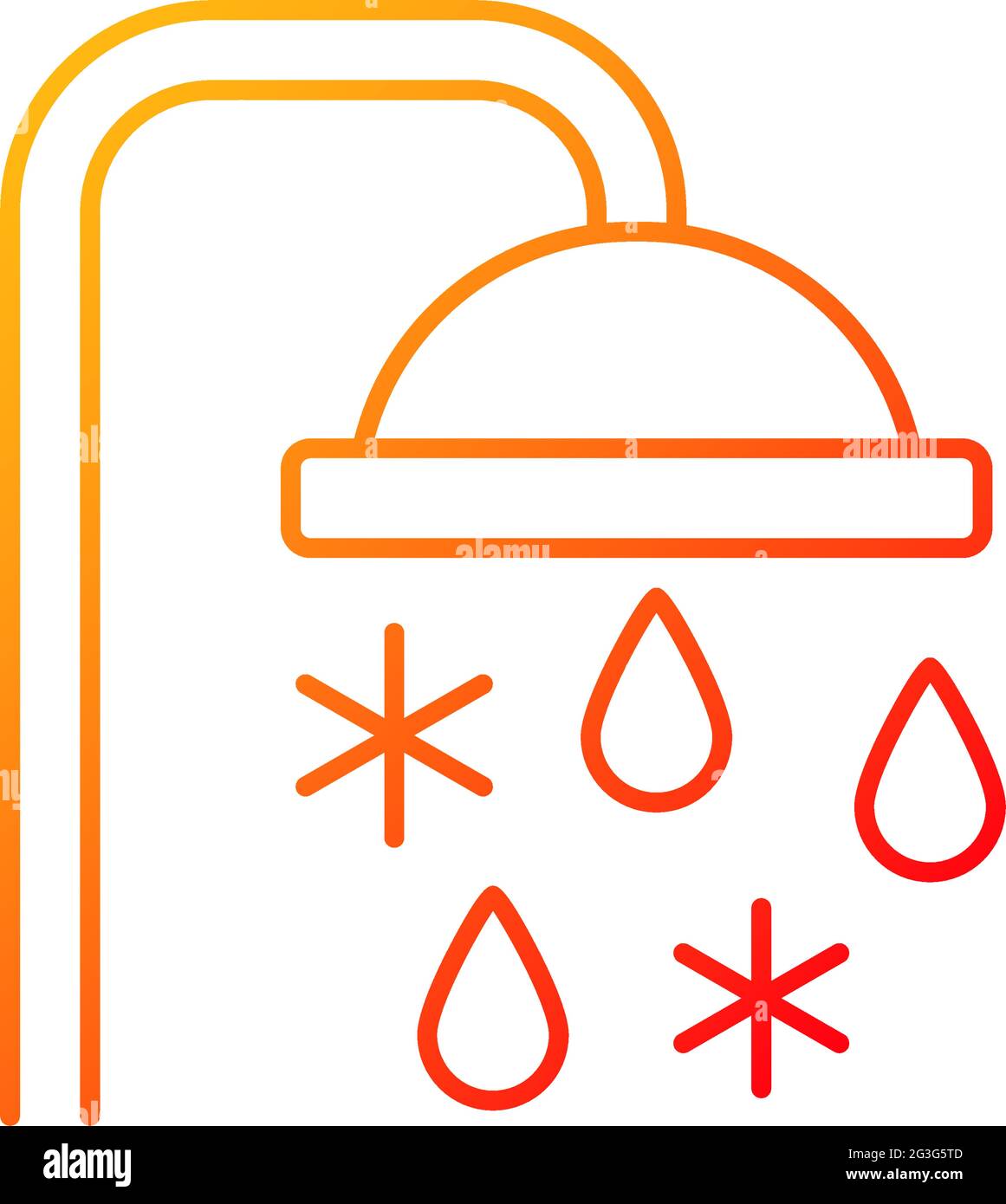 Ice cold bath Stock Vector Images - Alamy