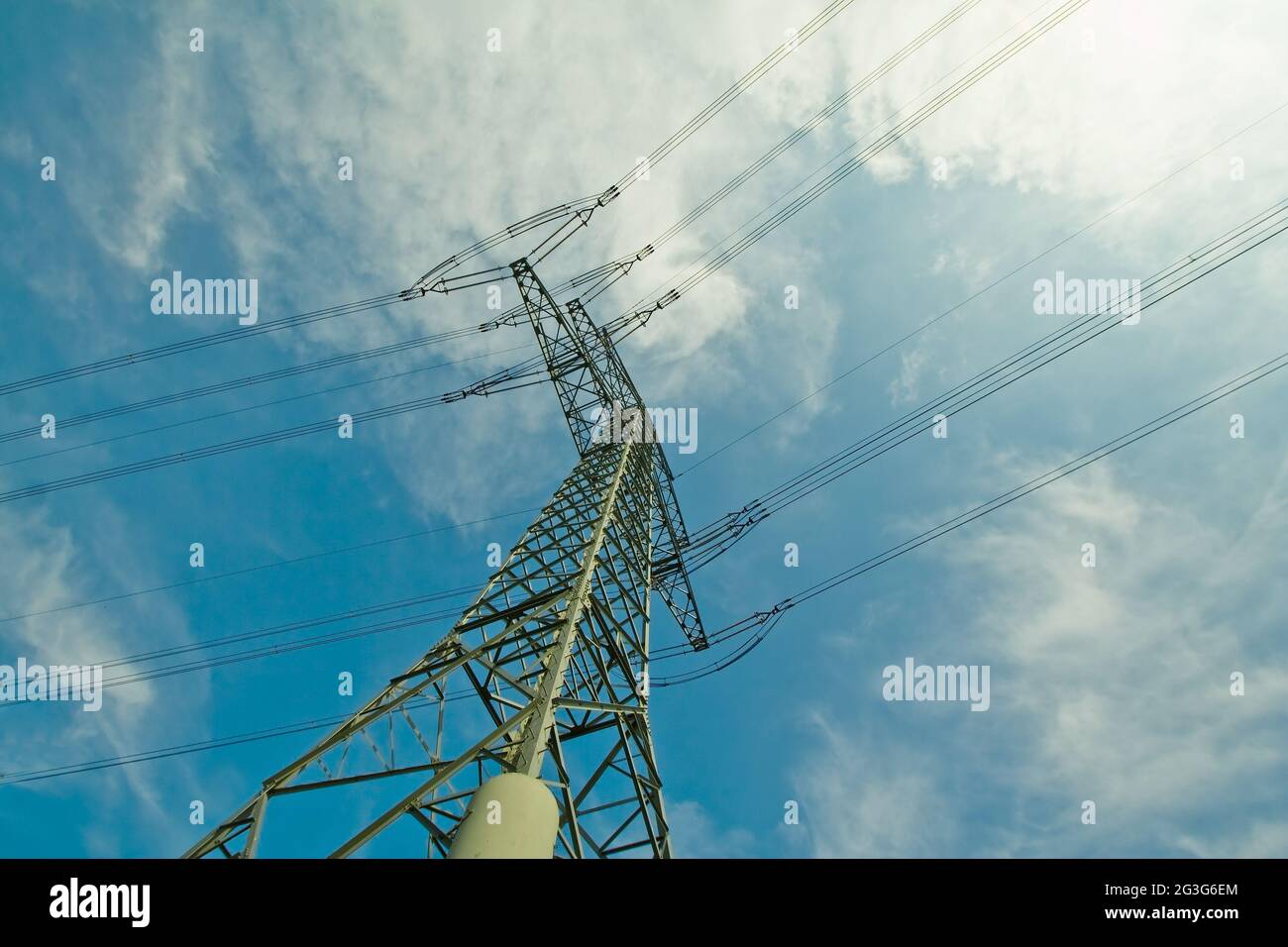 Power supply line Stock Photo - Alamy