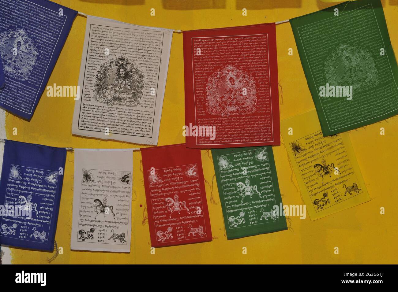 Buddhist prayer flags Stock Photo - Alamy