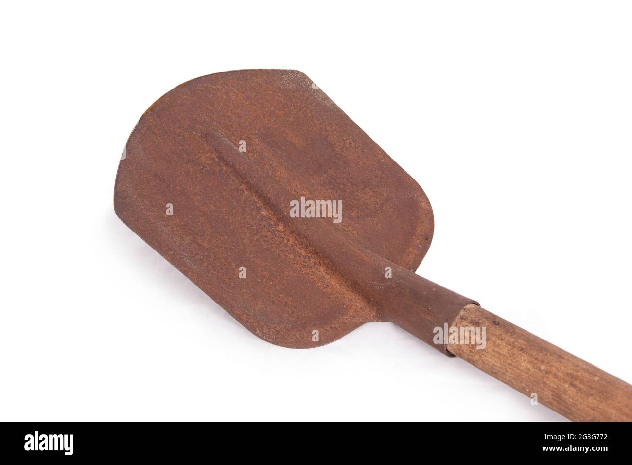 Old rusty shovel isolated Stock Photo - Alamy