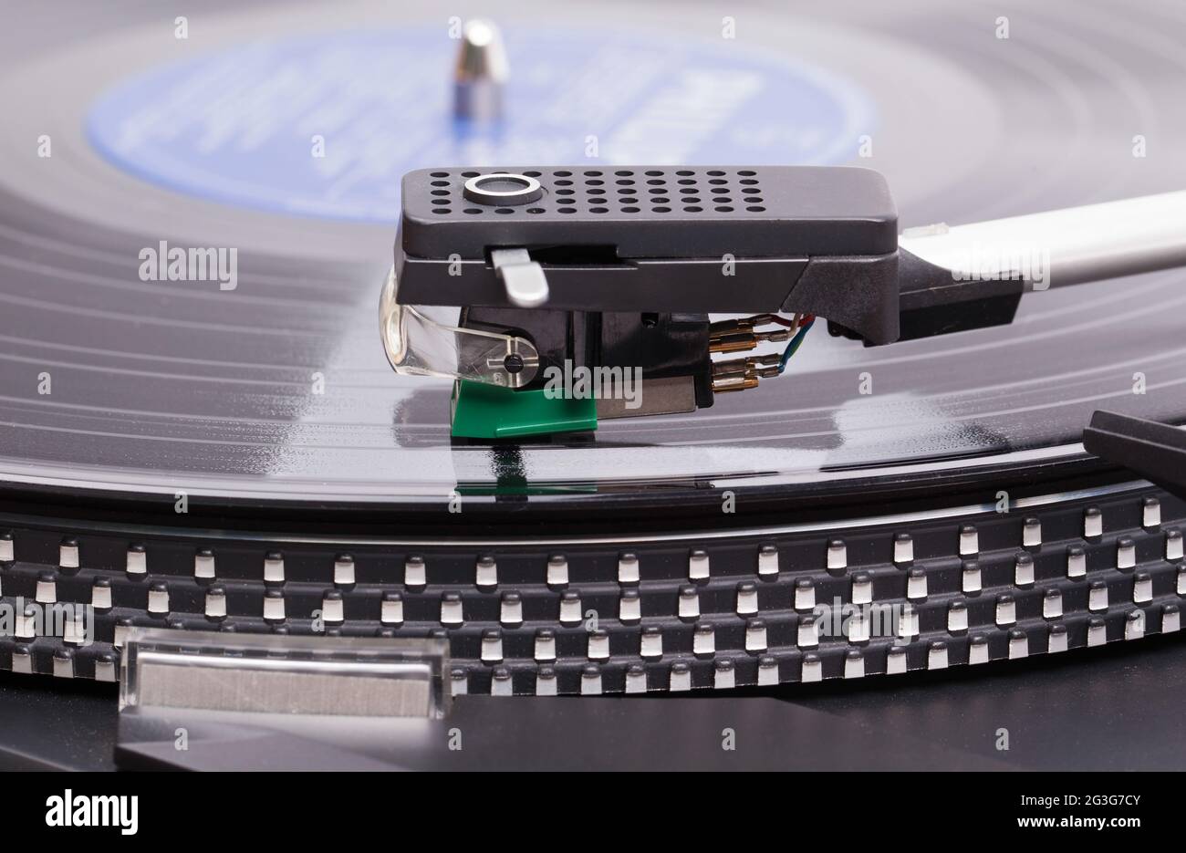 Details of an old pick-up player Stock Photo - Alamy