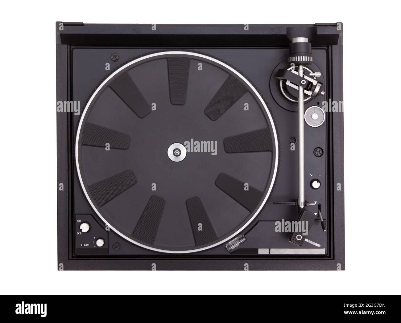 Details of an old pick-up player Stock Photo - Alamy